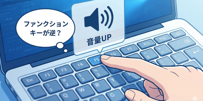 【2026年最新版】Windowsでファンクションキーが逆になる・音量や明るさが優先される原因と直し方 – minto.tech