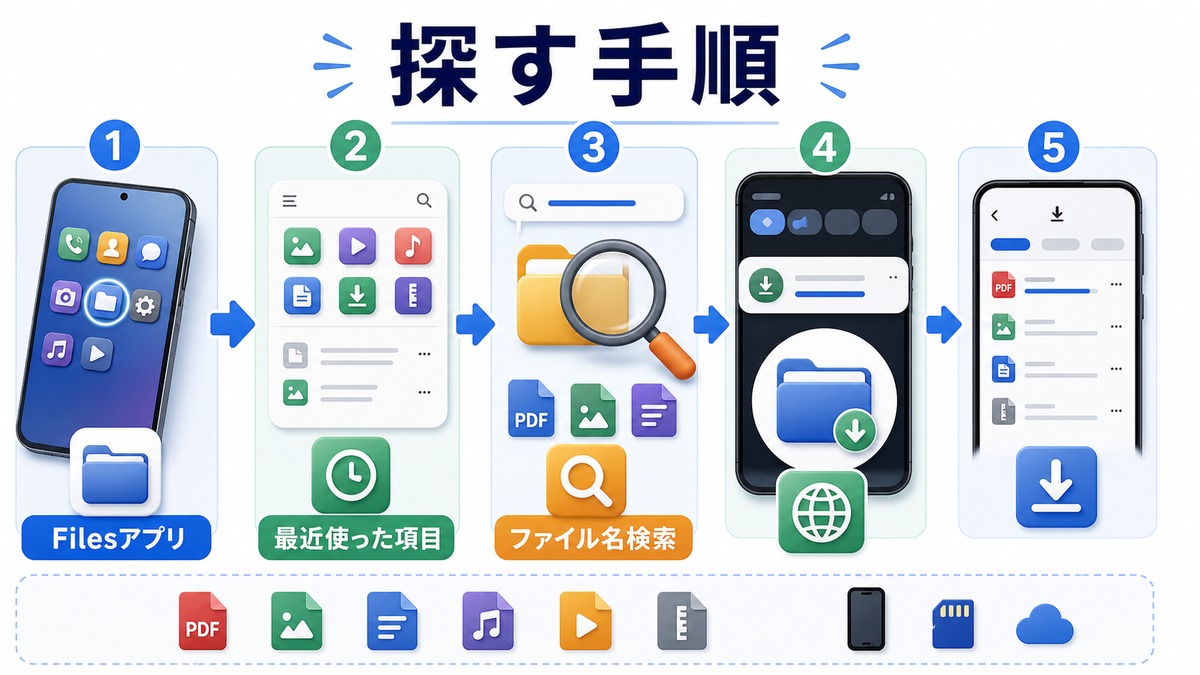 Androidのダウンロードファイルはどこ？保存場所の確認・変更方法【2026年版】 – minto.tech