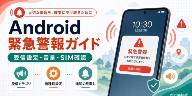 【2026年最新版】AndroidのWireless Emergency Alerts（緊急警報）完全ガイド【受信設定・無効化・エリアメール ...