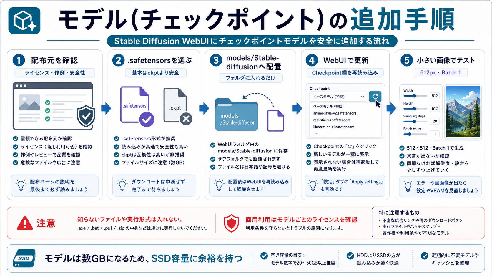【2026年最新版】Stable Diffusionのインストール・使い方完全ガイド｜ローカル環境で無料AI画像生成 – minto.tech