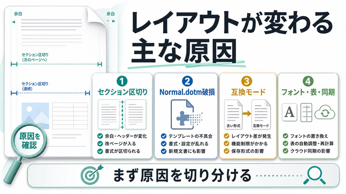 【2026年最新版】Wordでページ設定・レイアウトが勝手に変わる原因と対処法 – minto.tech