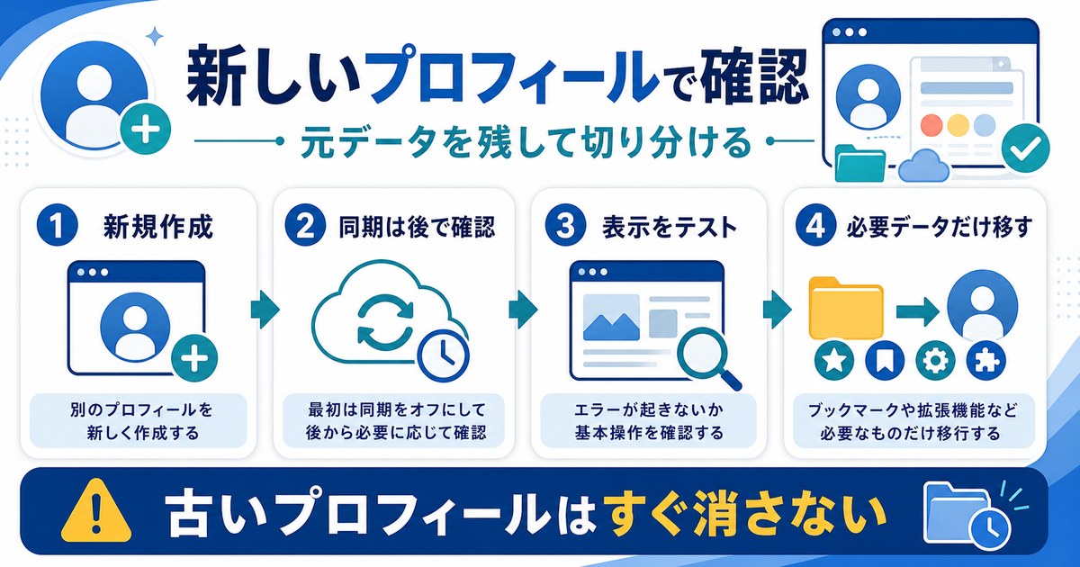 【2026年最新版】Chromeで「プロフィールエラーが発生しました」と出る原因と対処法 – minto.tech